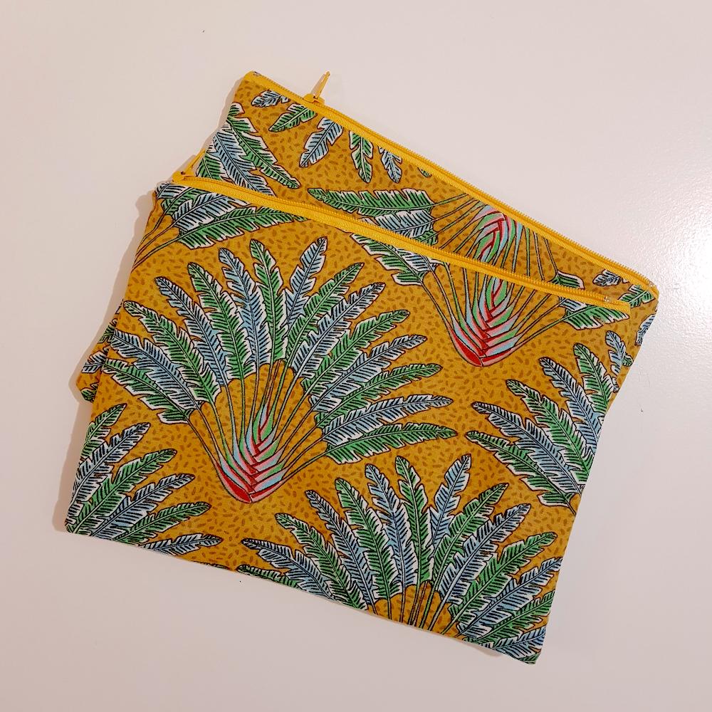 Pochette Trousse Motif Palmier - Pratique, Jolie et Originale | Ketzal